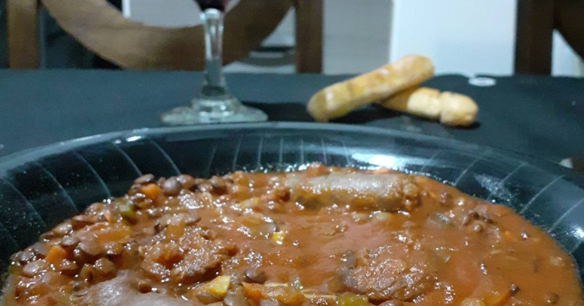 Guiso de lentejas con chorizo colorado - 308 recetas caseras- Cookpad