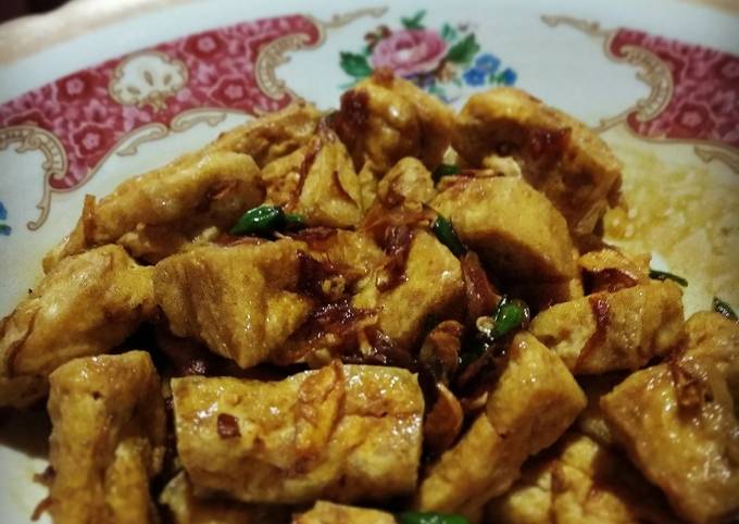Resep Simple tahu kecap manis pedas sederhana oleh laila ummumaryam - Cookpad