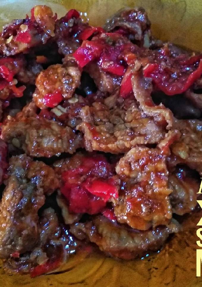 Resep Besengek daging sapi cabe merah oleh Euteuk_st - Cookpad