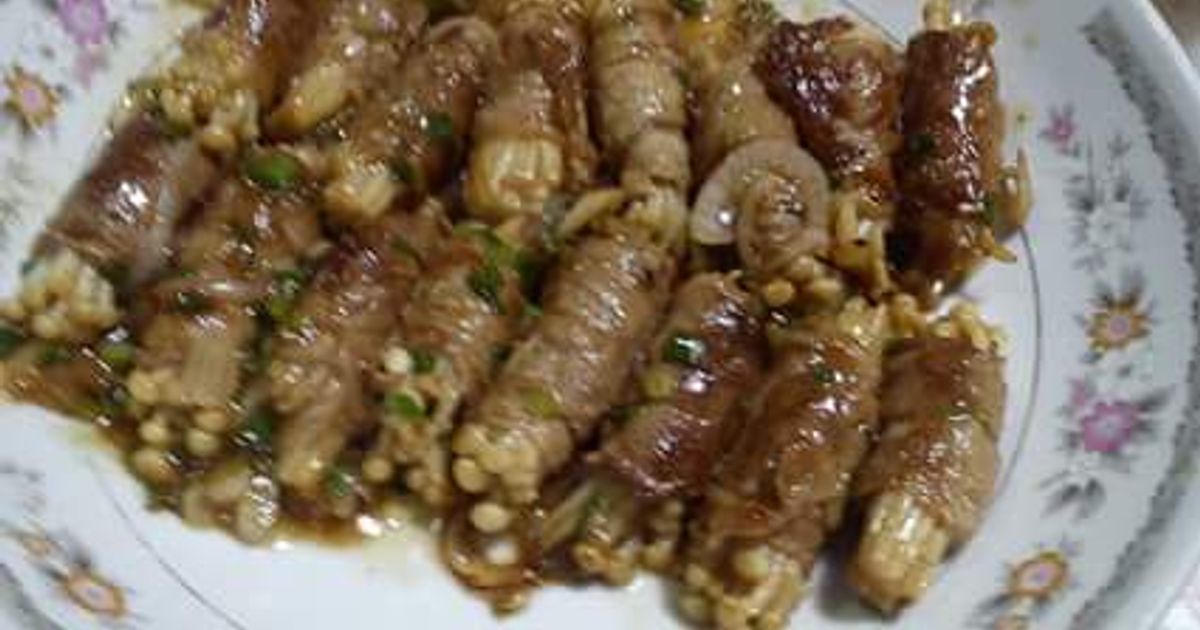 Resep Daging Sapi Gulung Jamur (Enoki Beef Rolls) oleh chusni sari ...