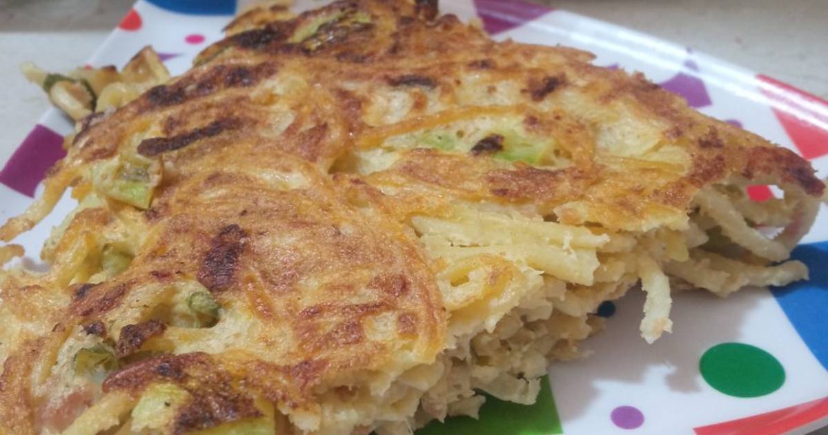 Tortilla de pasta amanecida Receta de Mirna Perez Español- Cookpad