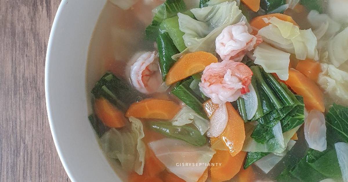 Resep Capcay Kuah Udang oleh Gisry Septianty - Cookpad