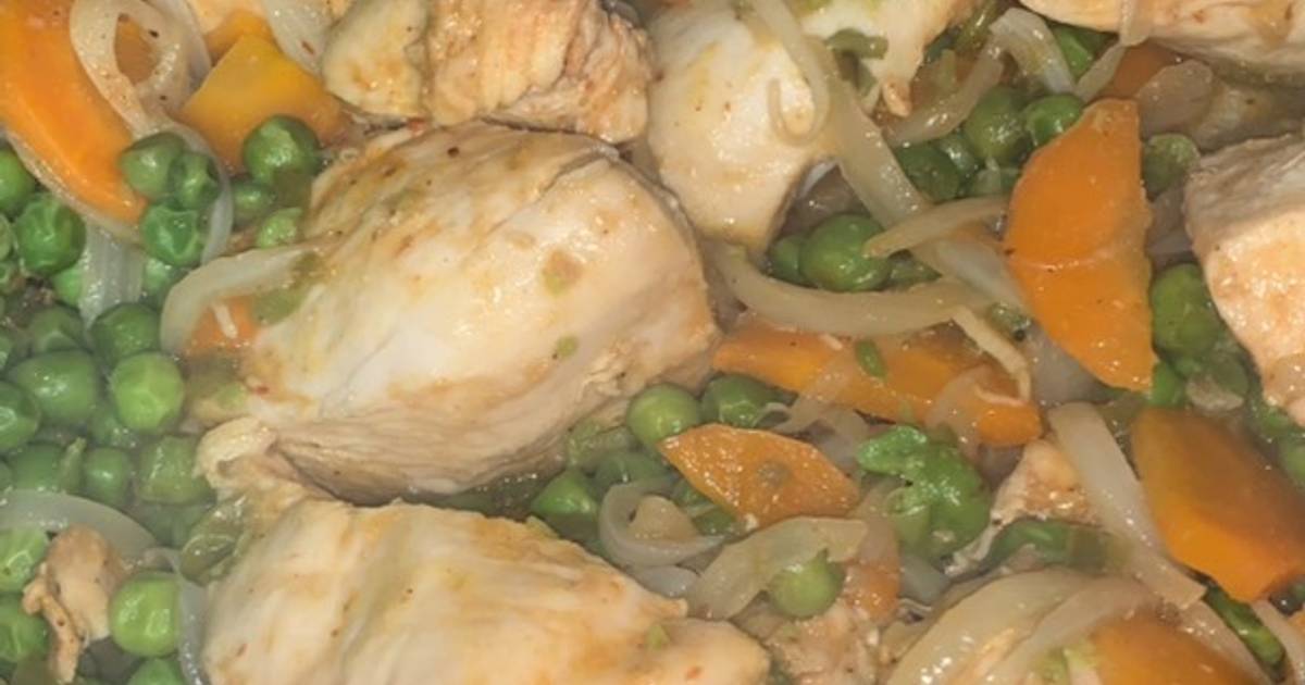Pollo arvejado con arroz Receta de Joctan Gerson- Cookpad