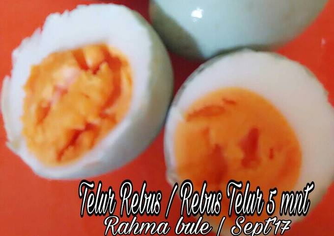 Resep Telur Rebus / Rebus Telur Hanya 5 Menit oleh Rahma Bule - Cookpad