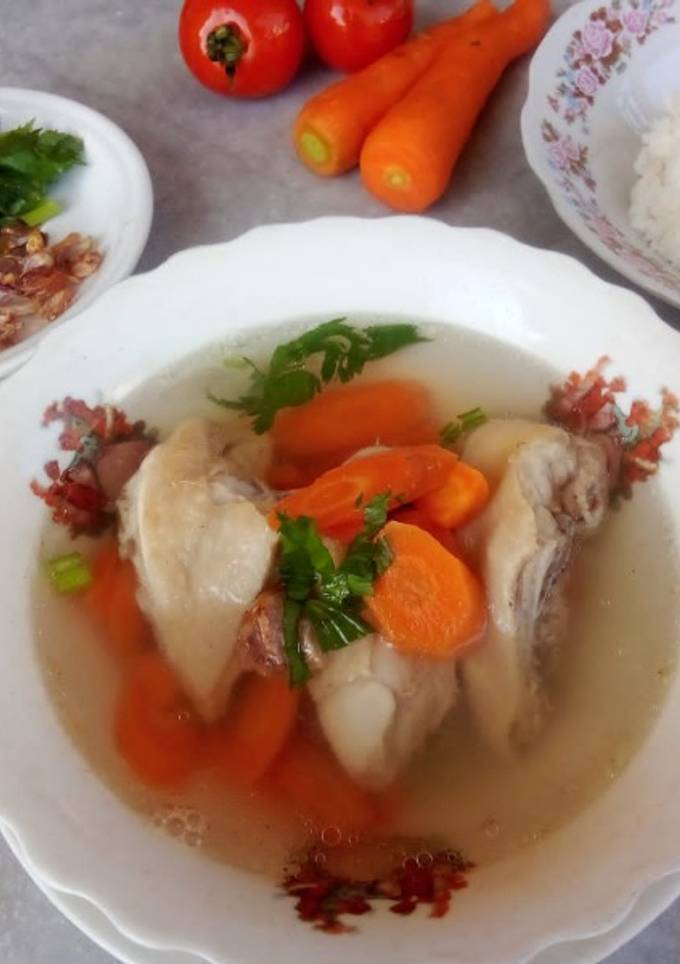 Resep Sop/Sup Ayam Segar Ringan oleh Aris Mardiana - Cookpad