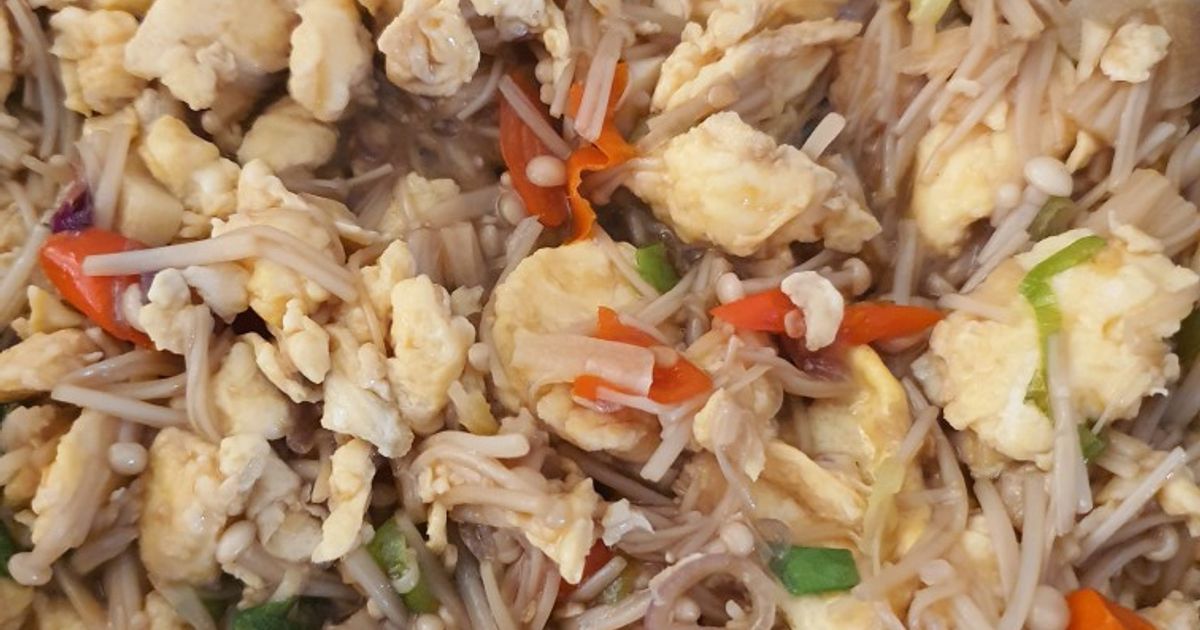 Resep Orak Arik Jamur Enoki oleh Susi Gunawan - Cookpad