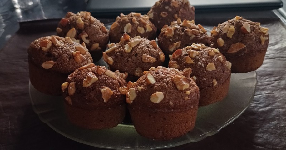 Muffins Integrales De Café ☕Apto Vegano Receta de Camila