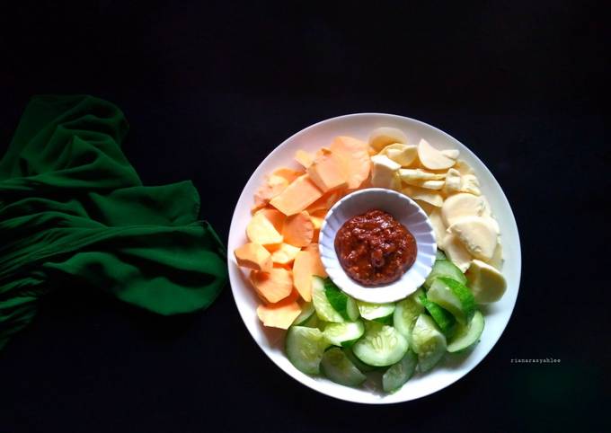 Resep #Rujak coel ubi singkong timun oleh Riana Rasyahlee - Cookpad