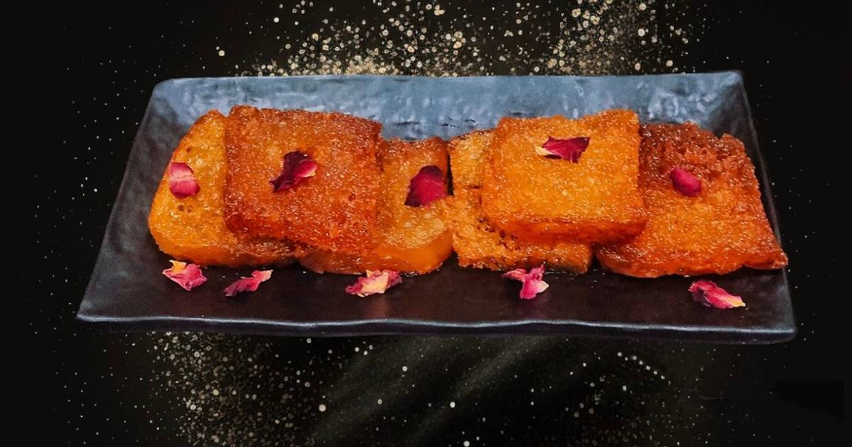 Sweet Bread Toast Recipe by Juhi Sewani 💕 - Cookpad
