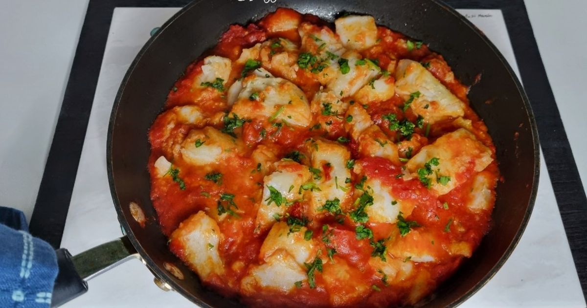 Ricetta Baccalà Al Pomodoro di rosso rubinian - Cookpad
