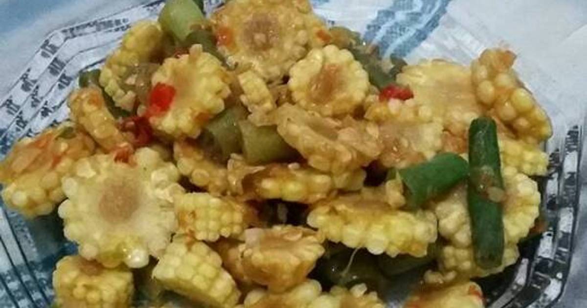 Resep Tumis baby corn with buncis oleh nur widianingsih - Cookpad