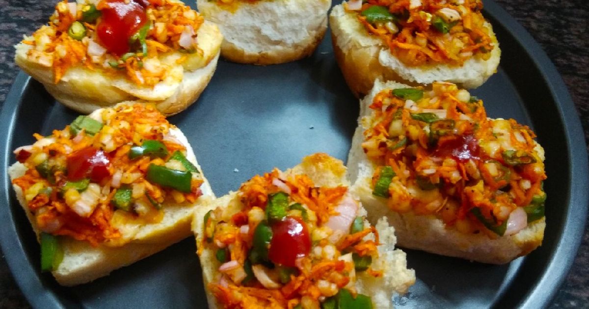 Open Veggies Pav Recipe by Neha Dua - Cookpad