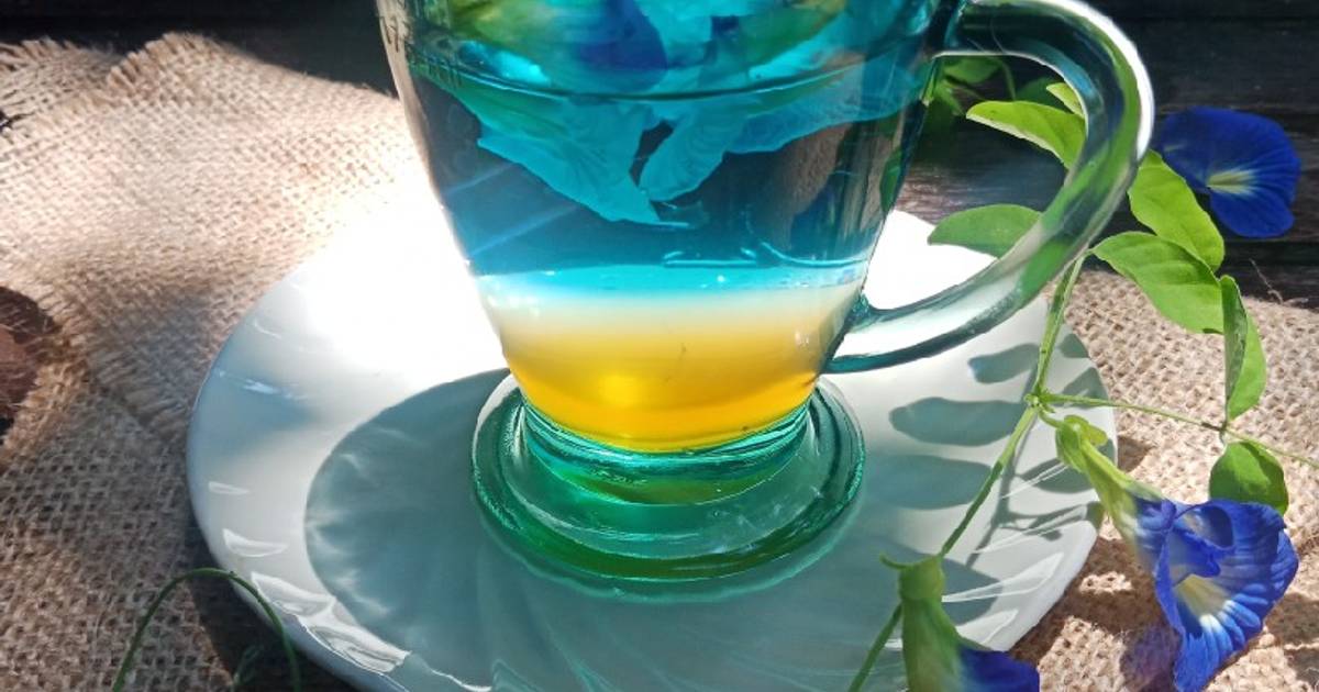 148 resep teh bunga telang enak dan sederhana ala rumahan - Cookpad