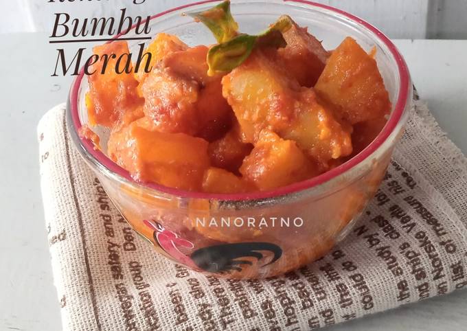 Resep Kentang Bumbu Merah oleh NanoRatno - Cookpad