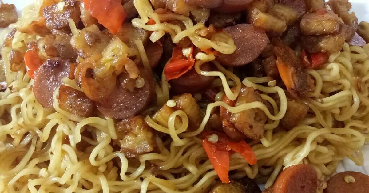 Resep indomie goreng ekstra pedas special topping rumahan enak dan ...