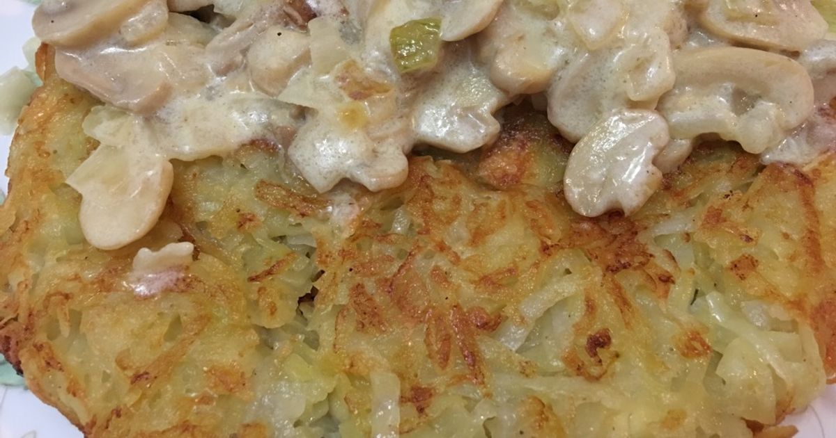 Resep Rosti With A Mushroom Creamy Souce oleh Alfia Rizal - Cookpad