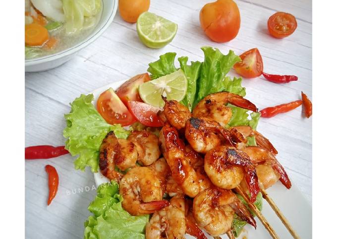Resep Sate udang Simple oleh Bunda Nafisha - Cookpad