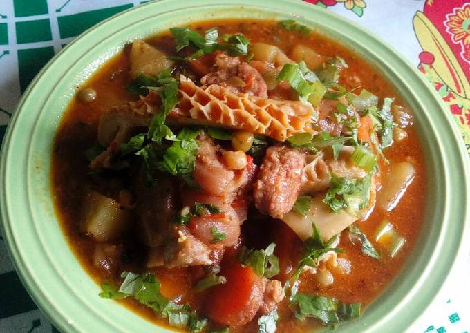 Suculento mondongo bien argentino Receta de Guille Meza- Cookpad