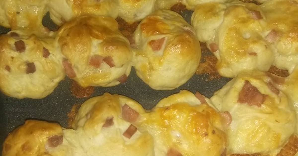 Pancitos saborizados de jamón y queso#invierno Receta de Daiana- Cookpad