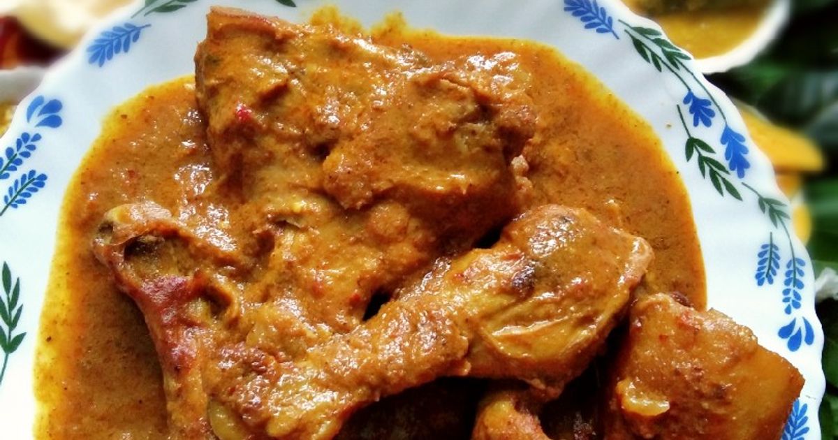 Gopa Datta দ্বারা দহি চিকেন কারি (Dahi Chicken Kari Recipe In Bengali ...
