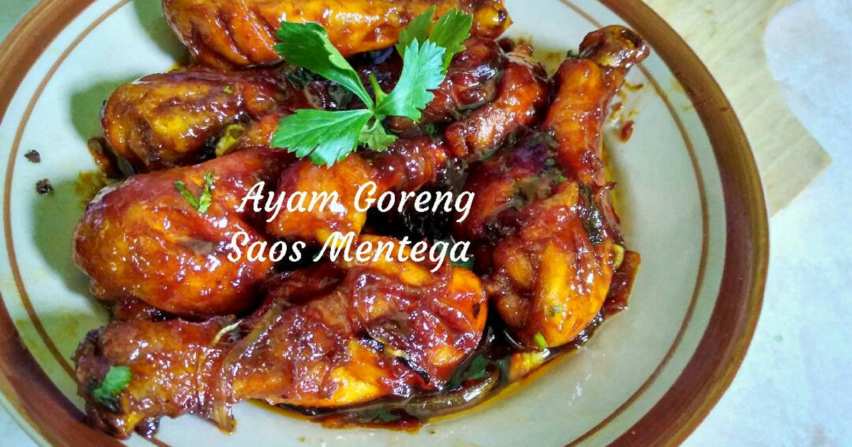 Resep Ayam Goreng Saos Mentega oleh JengRed - Cookpad