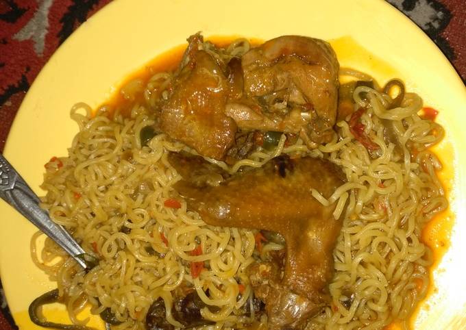 Indomie and chicken Recipe by Adda ummie - Cookpad