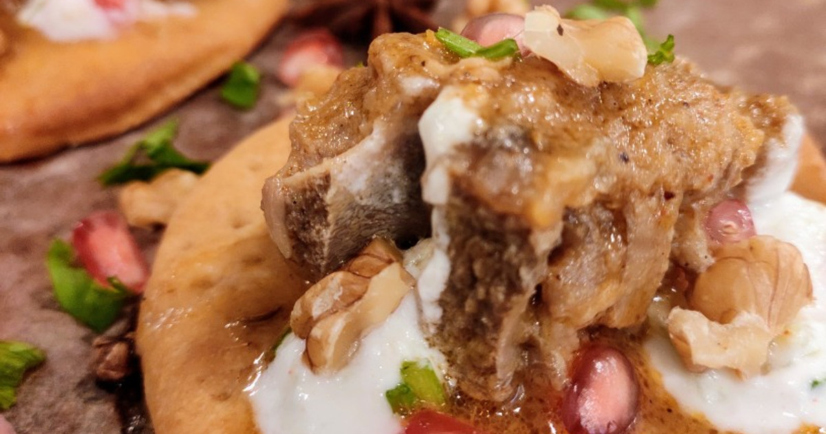 Kashmiri Mutton Rogan Josh With Bread And Raita Recipe by Swati - Cookpad