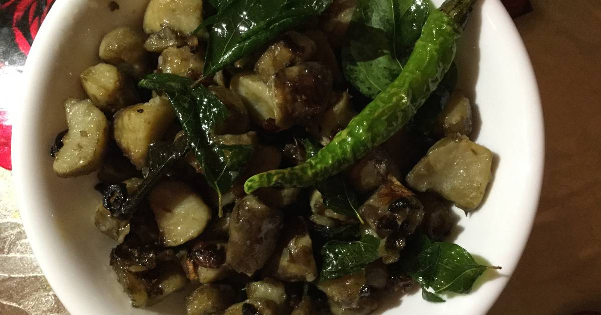 Koorka(chinese potato) mezhukepuratti Recipe by zainuubaid - Cookpad