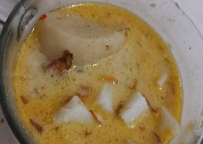 Resep Kuah Laksan dan Burgo Palembang oleh epifanakomar - Cookpad