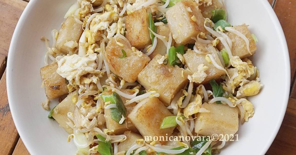 Resep Kue Lobak Goreng (lalu ditumis) oleh Monica Novara H. - Cookpad