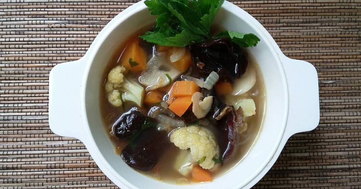 Resep SUP JAMUR KUPING oleh mimidini - Cookpad