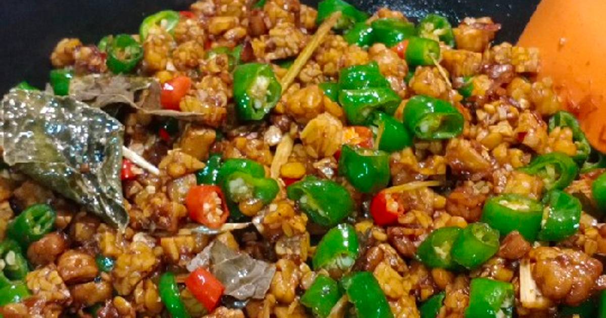 Resep Oseng tempe cabe ijo oleh Fand@ (Fb Pawon'Fanda) - Cookpad