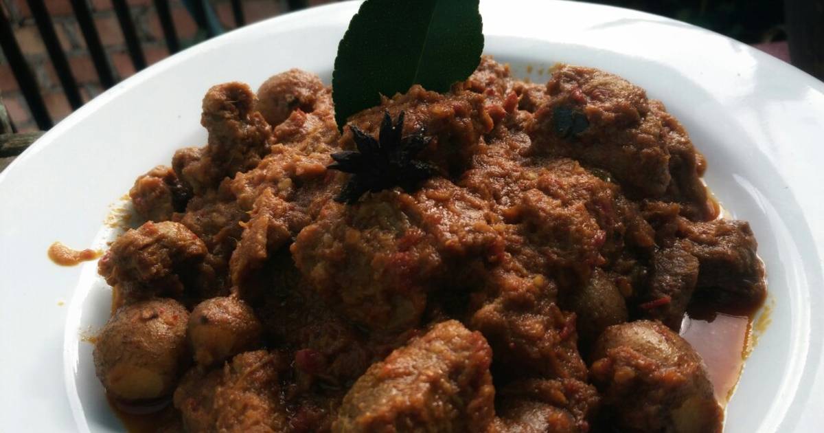 Resep Rendang daging + kentang baby oleh Mastika Susiana - Cookpad