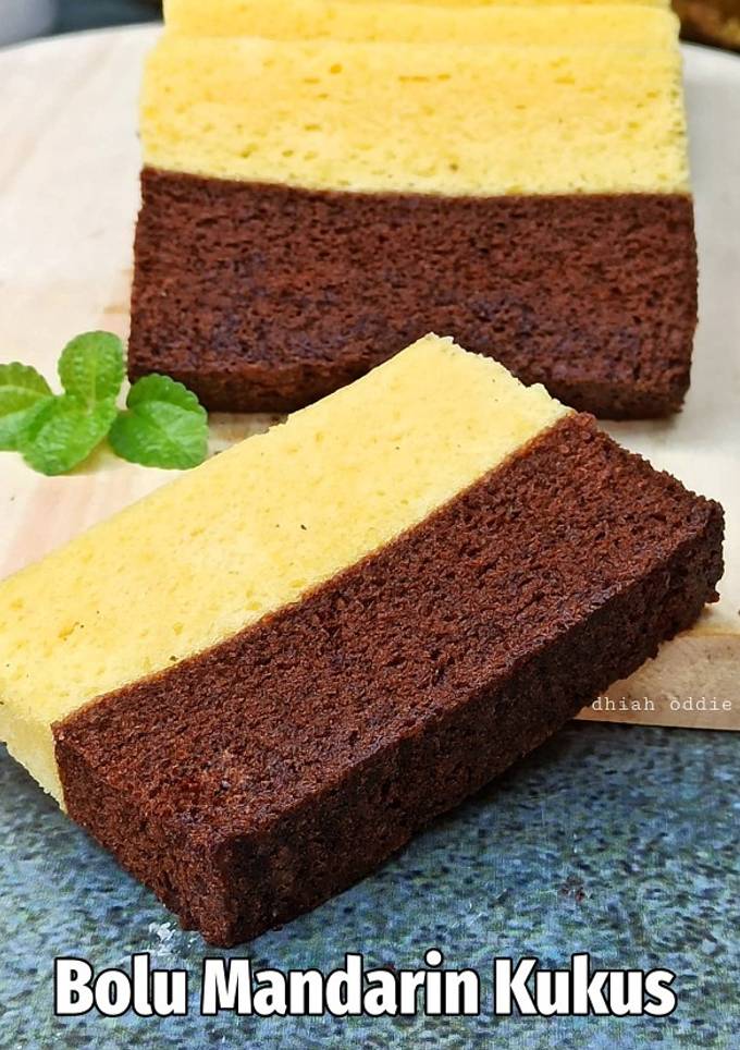 Resep Bolu Mandarin Kukus oleh Dhiah Oddie - Cookpad