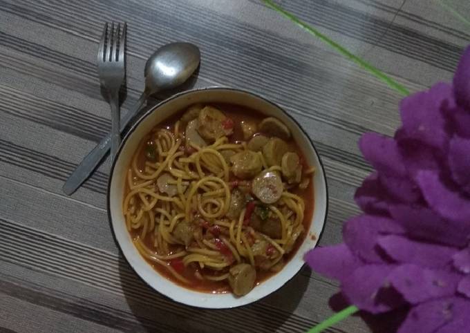Resep Spaghetti Kuah Kari oleh Qurrota Ayun Al Azhar - Cookpad