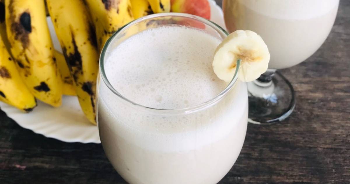 Banana apple shake Recipe by Zobia Sajjad - Cookpad