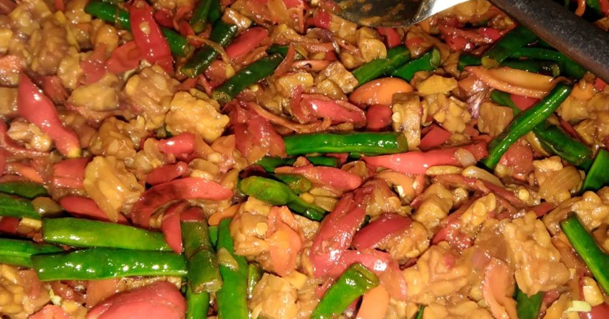 Resep Oseng kacang panjang,tempe & kulit melinjo oleh Asty Ary - Cookpad