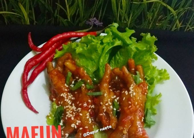 Resep Maeun Dakbal (ceker pedas ala Korea) oleh Dapur Neeta - Cookpad