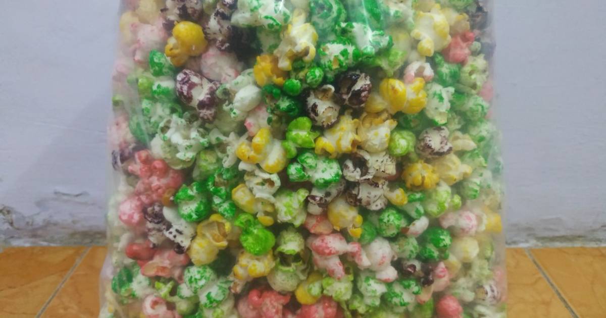 6 resep popcorn warna warni enak dan sederhana - Cookpad