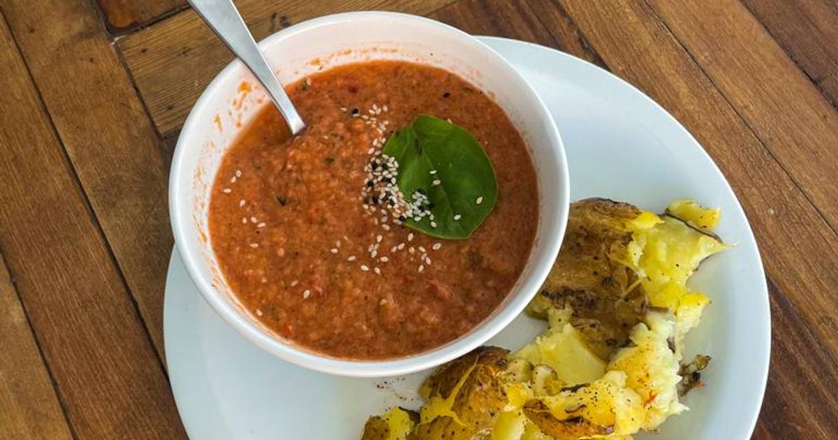 Gazpacho vegano Receta de Lic. Marisol Pinto- Cookpad