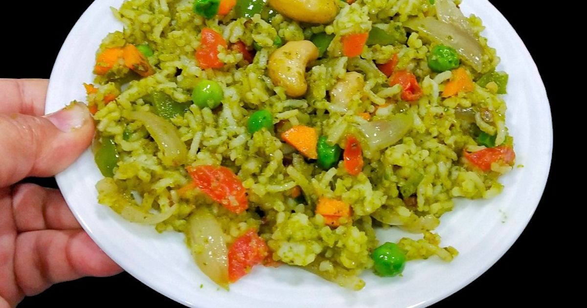 Leftover Coriander Rice /Pulao Recipe by Juhi Prakash Sewani - Cookpad