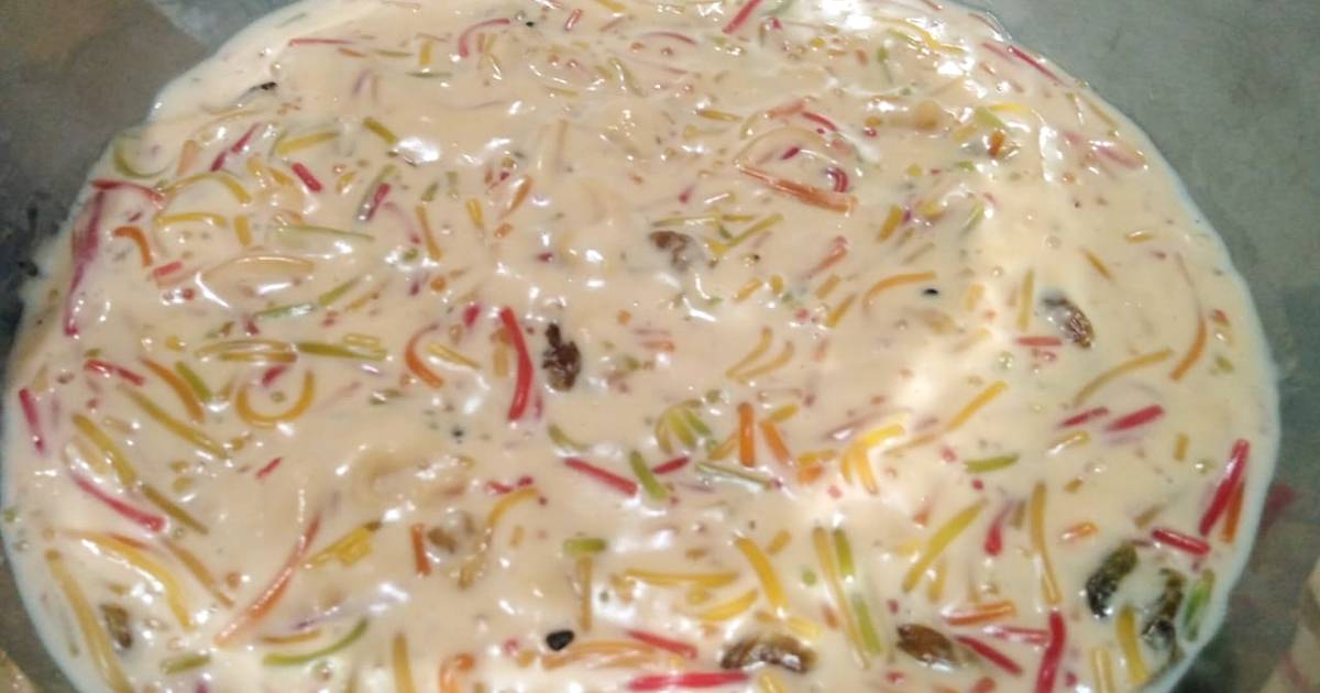 Rang Barangi Sawaiyan/Colored Vermicelli Recipe by Uft - Cookpad