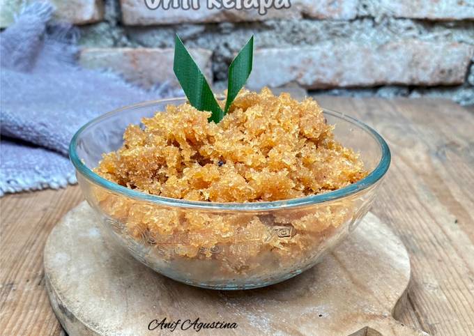 Resep Unti Kelapa Gula merah oleh anif agustina - Cookpad