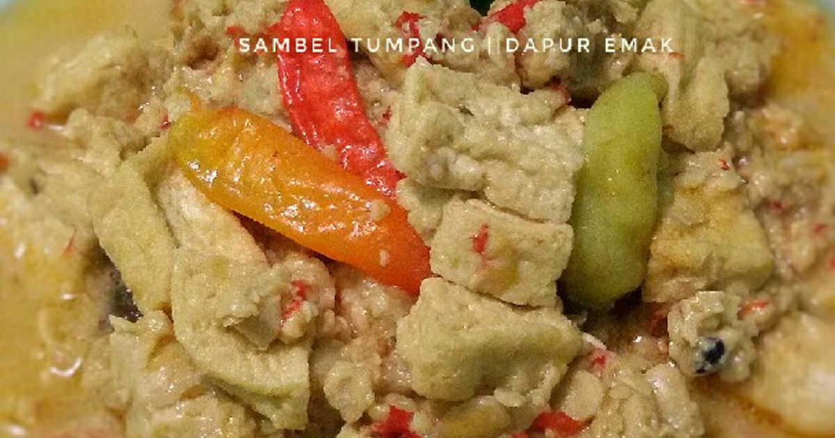 Resep sambal tumpang tempe semangit pedas gurih tradisional