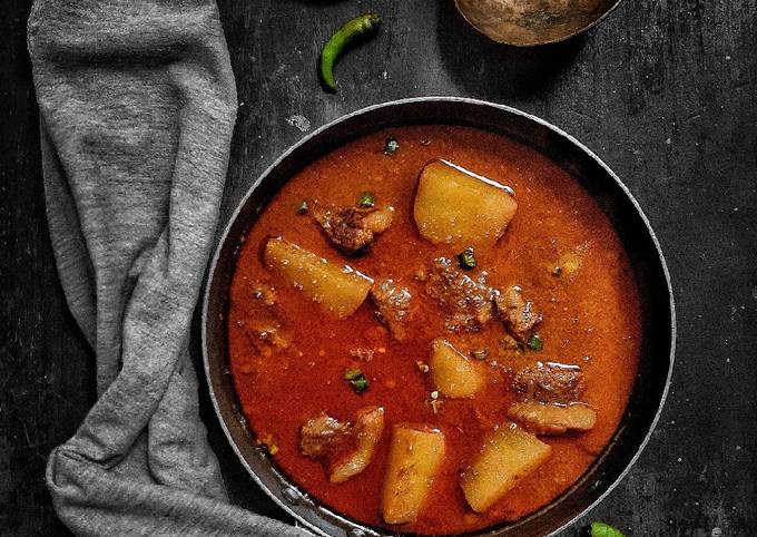 Degi Aloo Ghost Recipe by Namrah Qureshi - Cookpad