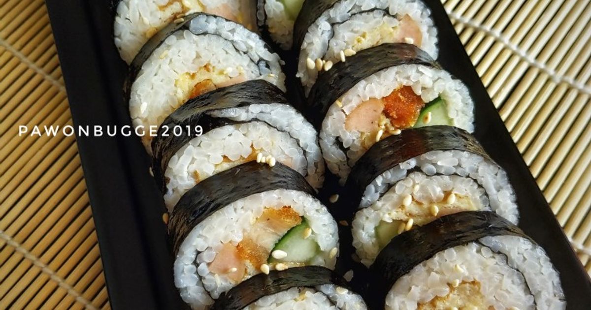 Resep 8.20 Kimbab Simple oleh Pawon Bugge - Cookpad