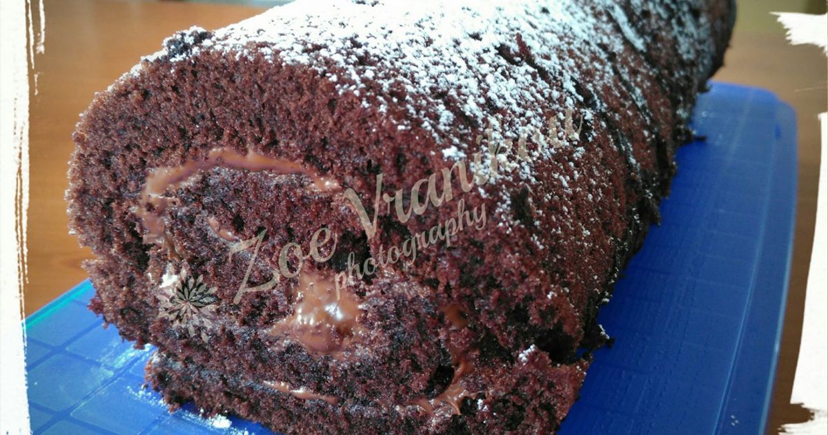 Ρολό σούπερ σοκολατένιο με μερέντα Συνταγή από τον/την zoe vranikou ...