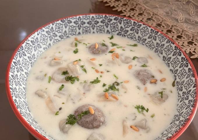 Shish Barak - Lebanese meat dumplings in cooked yogurt Recipe by Linda ...