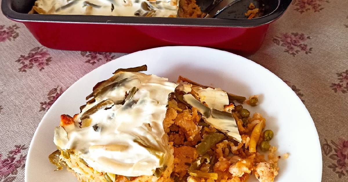 111 egyszerű és finom csirkemelles rakott rizs recept - Cookpad receptek