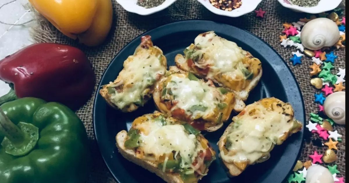 Cheese Spread Bruschetta Recipe by Jigisha Modi - Cookpad